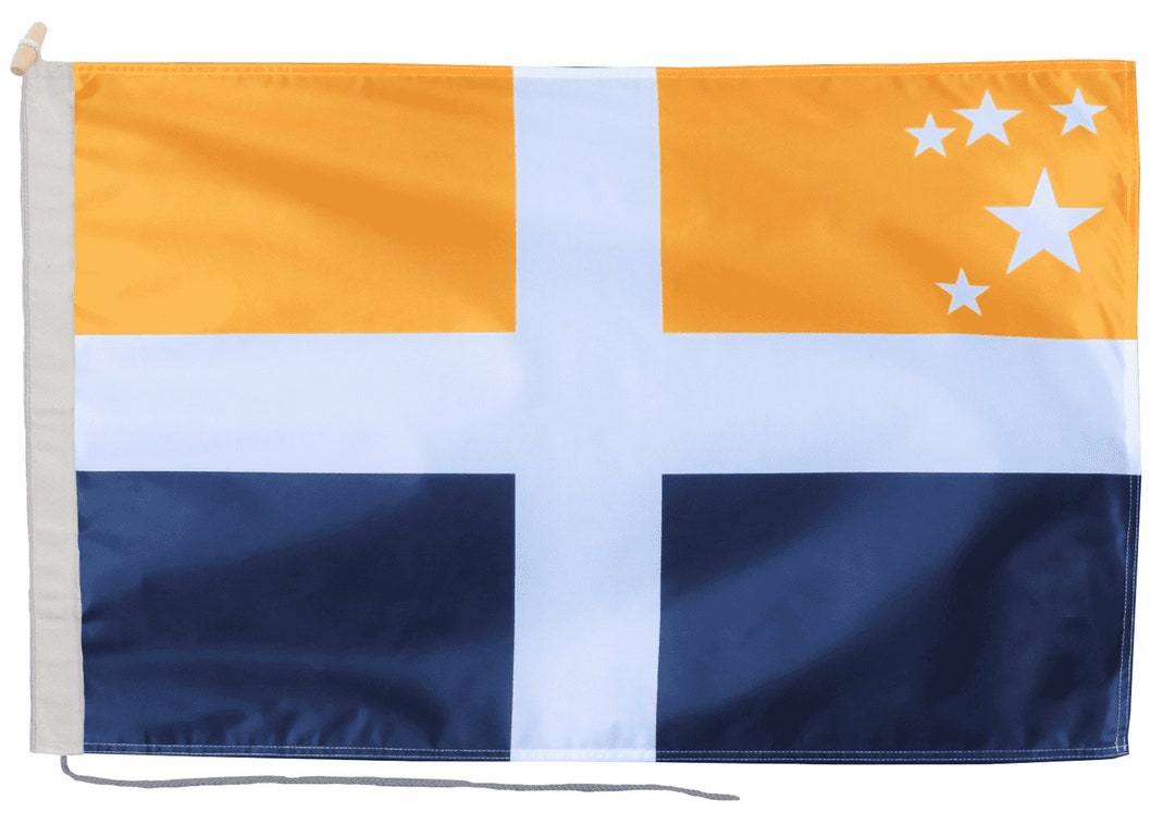 Isles of Scilly Flag With Eyelets or Rope and Toggle - Hand Made in the ...
