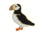 Puffin Pin Badge - Etsy UK