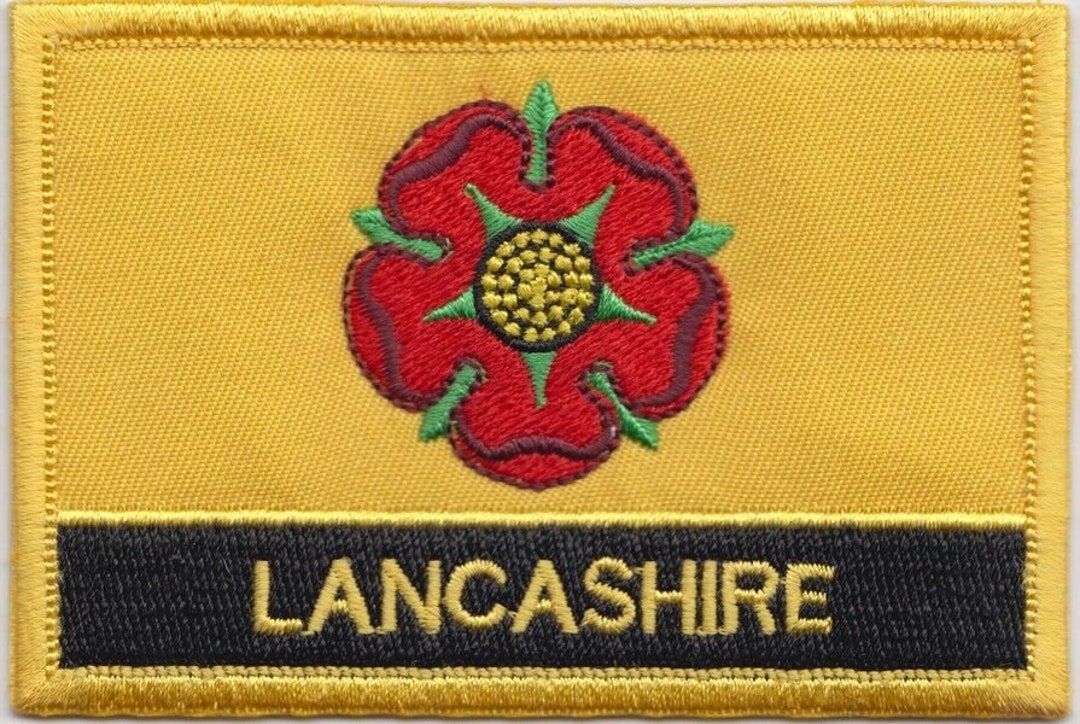 Lancashire County Flag Rectangular Embroidered Patch - Etsy