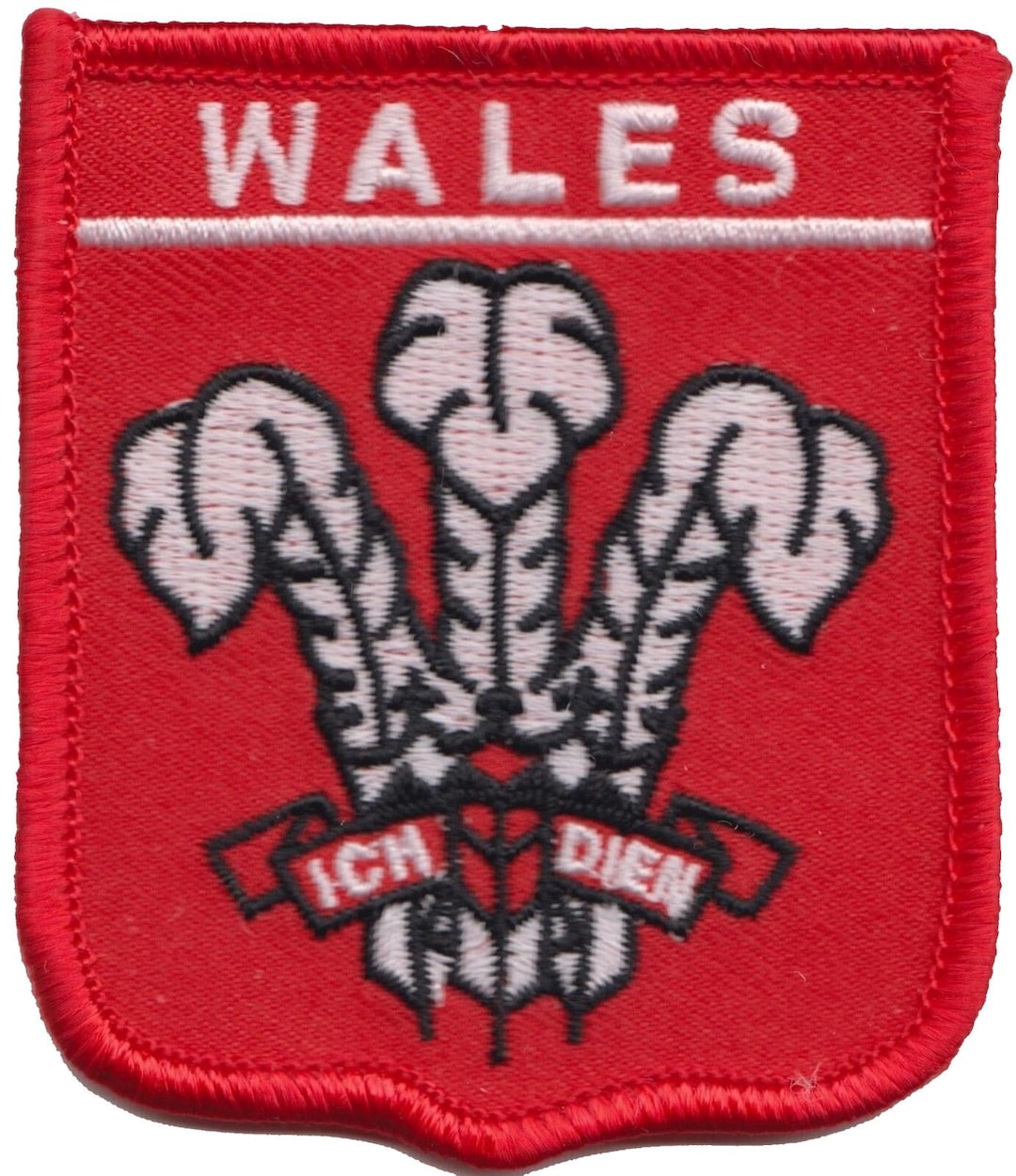 Wales 'ich Dien' Prince of Wales Feathers Red Embroidered Patch - Etsy