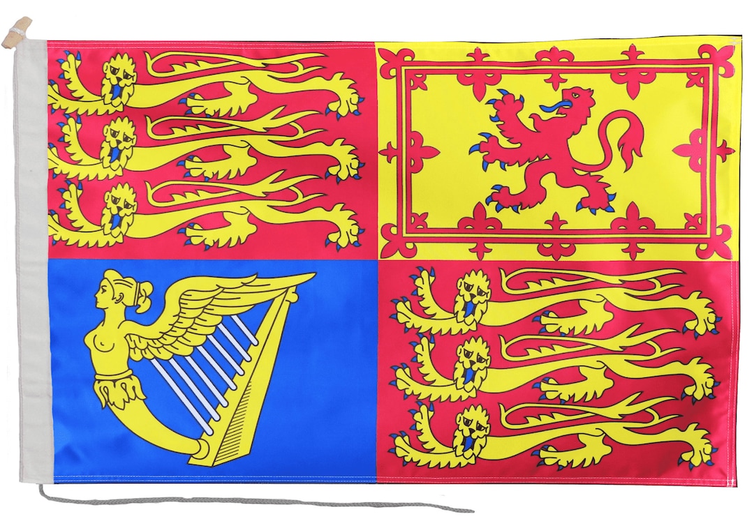 United Kingdom Royal Standard Flag With Eyelets or Rope and Toggle ...