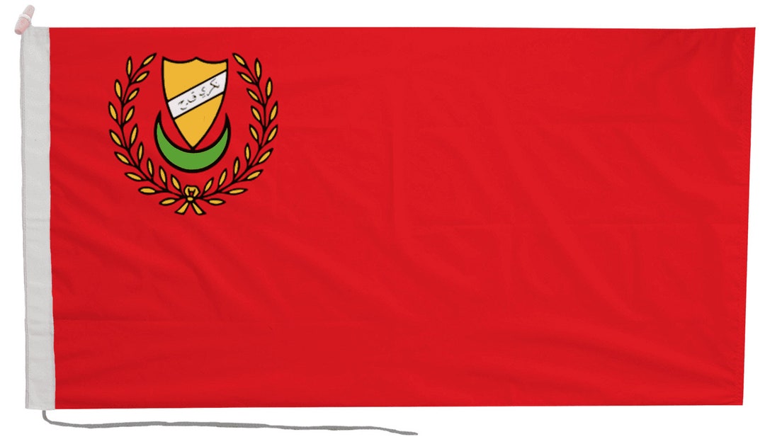 Kedah Flag With Eyelets or Rope and Toggle - Hand Made in the UK - Etsy