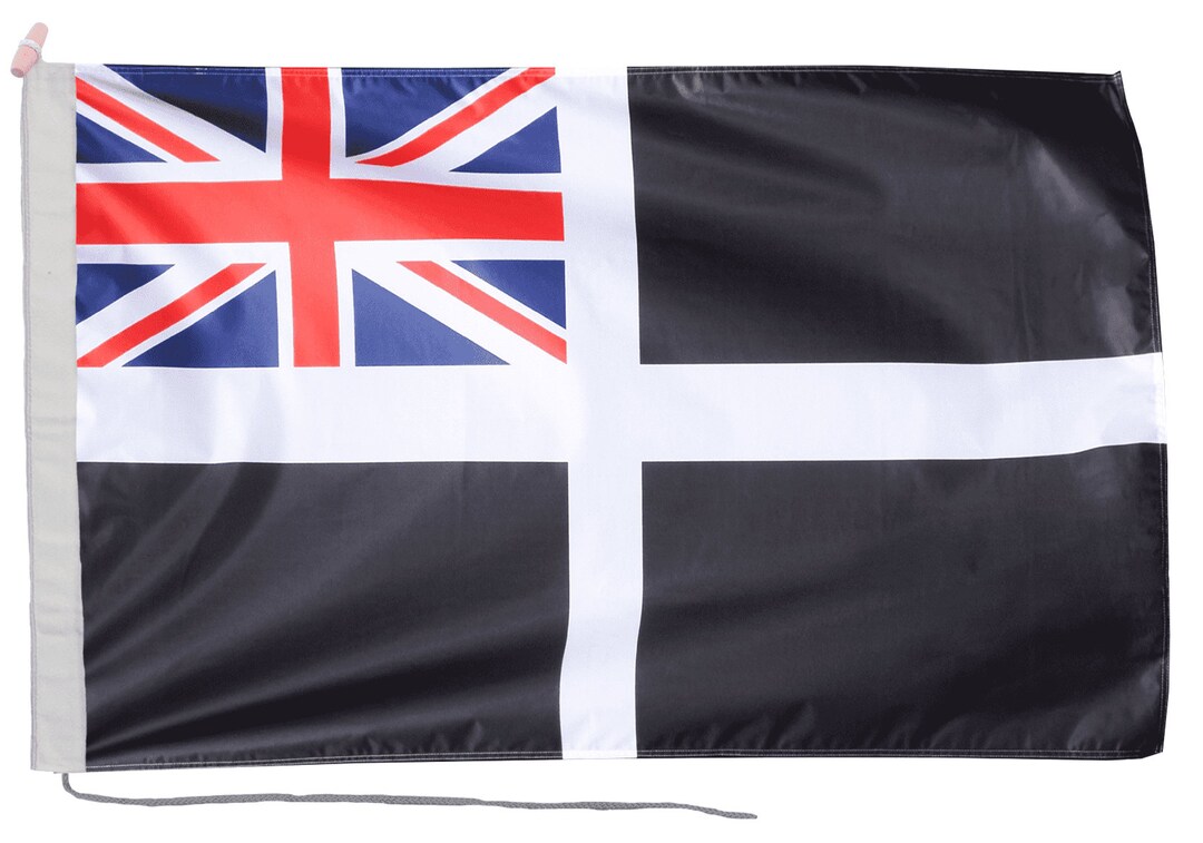 Cornwall Ensign Flag With Eyelets or Rope and Toggle - Hand Made in the UK - Etsy