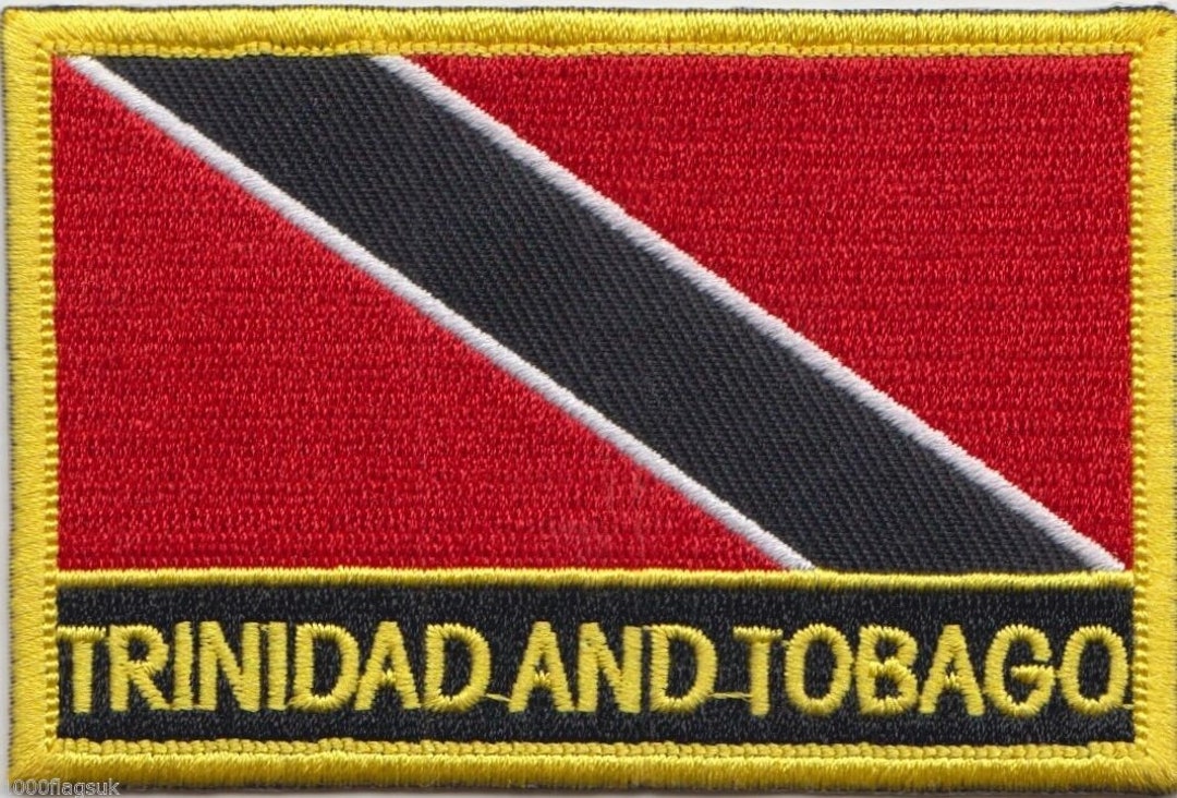 Trinidad and Tobago Flag Rectangular Embroidered Patch - Etsy