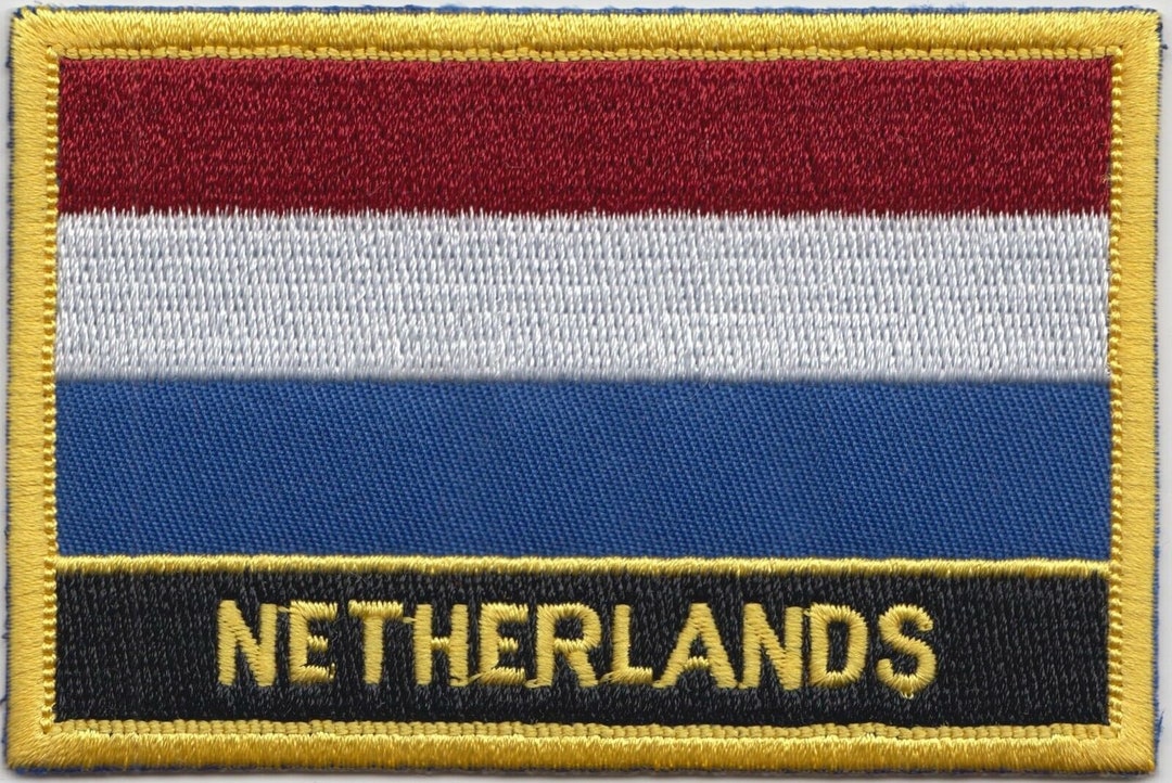 Netherlands Flag Rectangular Embroidered Patch - Etsy