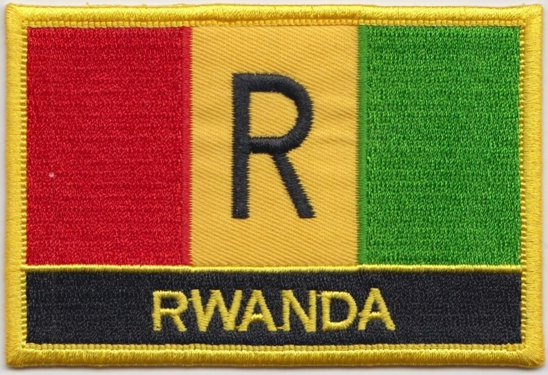 Rwanda 1962 - 2001 Flag Rectangular Embroidered Patch - Etsy