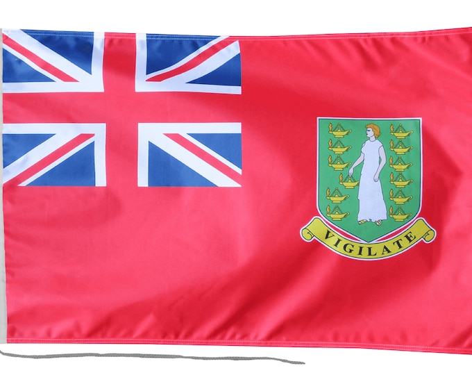 British Virgin Islands BVI Laminated Wall Map - Etsy