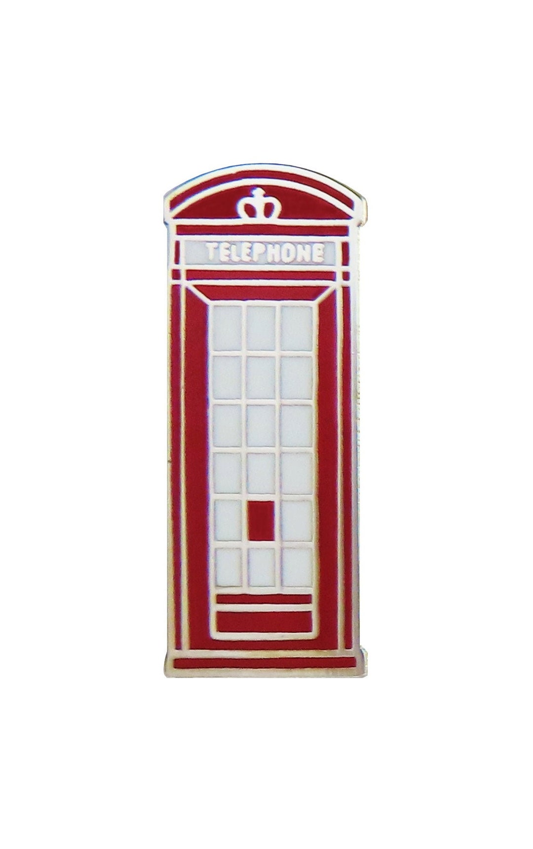 Red Telephone Box London Pin Badge - Etsy