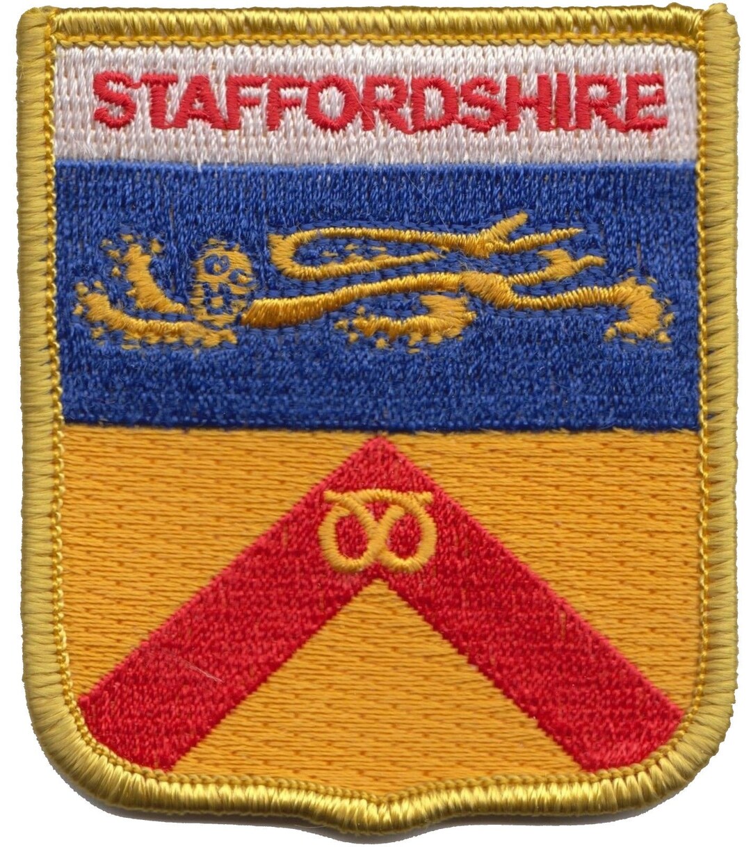 Staffordshire Shield Embroidered Patch - Etsy