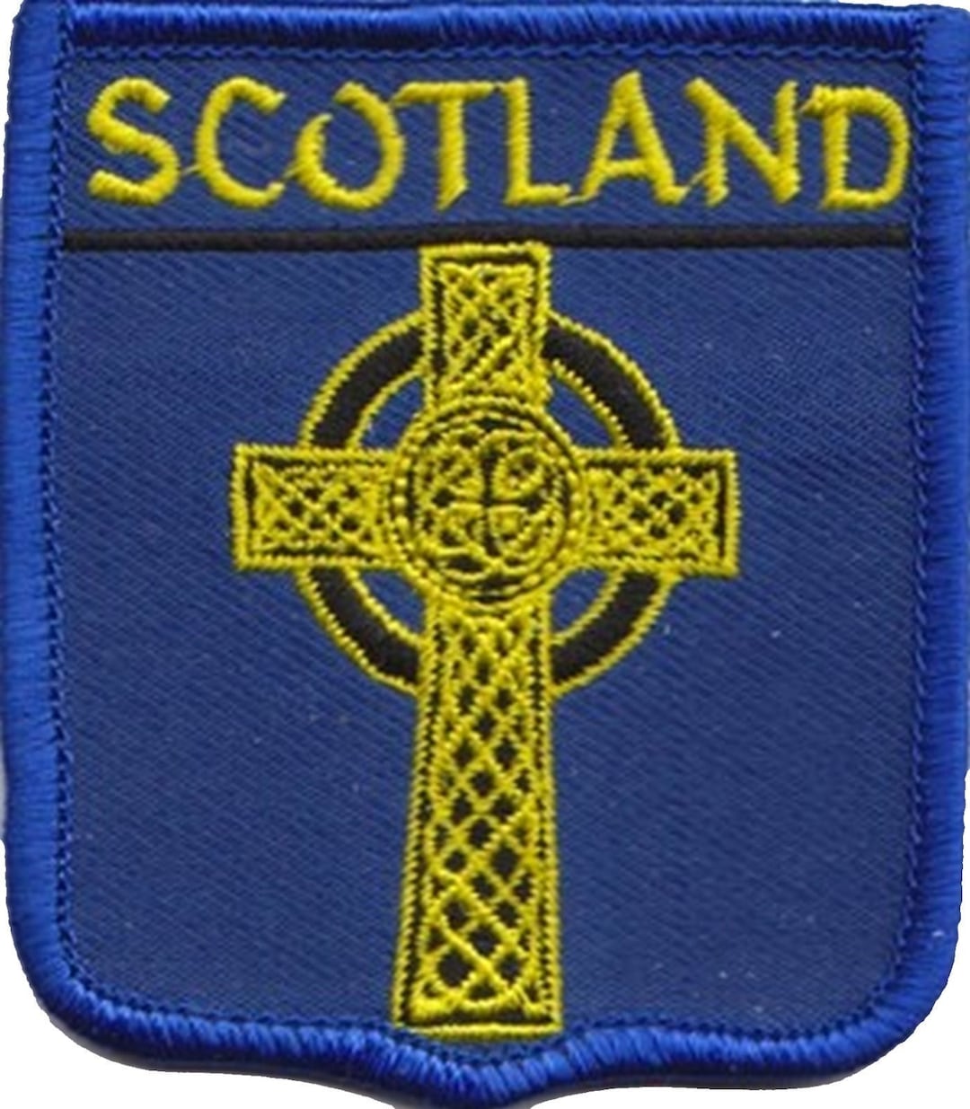 Scotland Celtic Cross Shield Embroidered Patch - Etsy