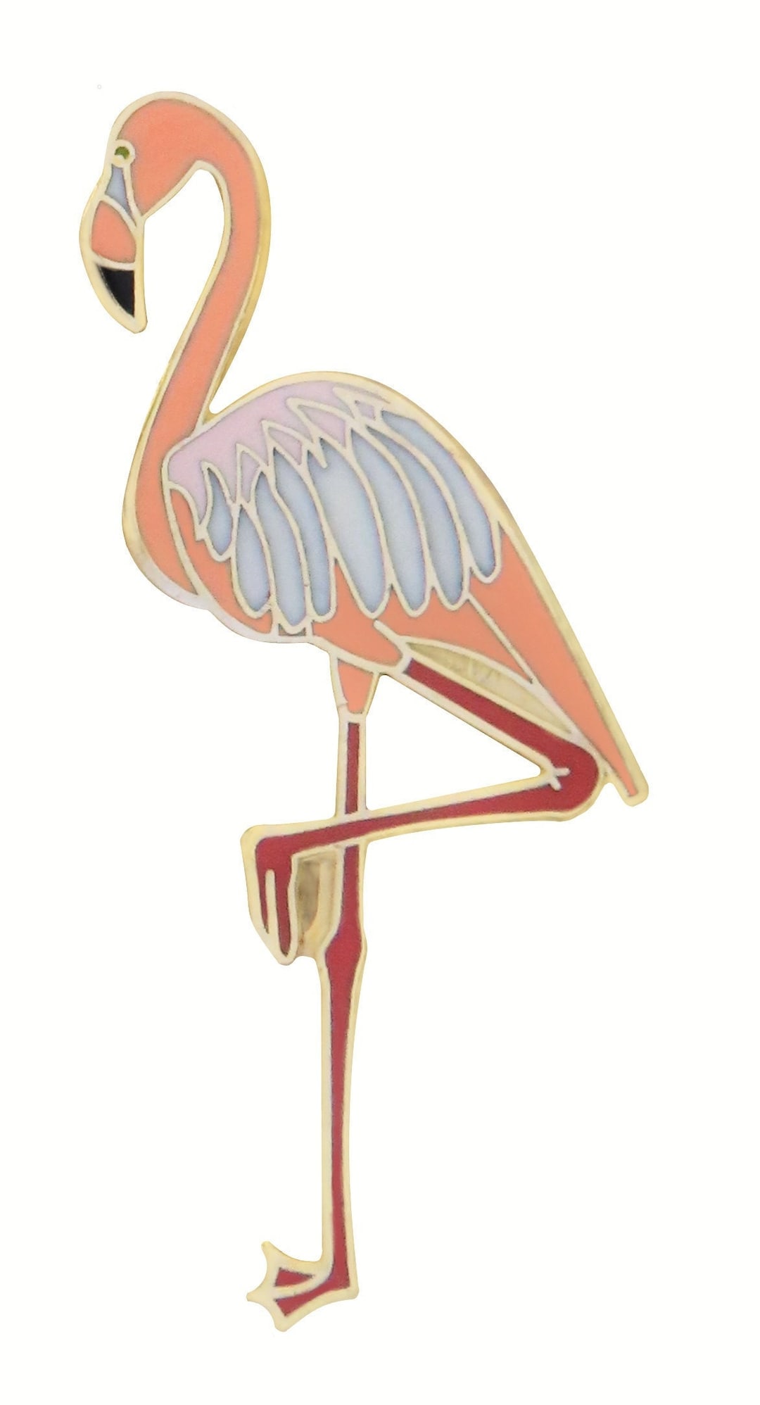 Flamingo Pin Badge - Etsy