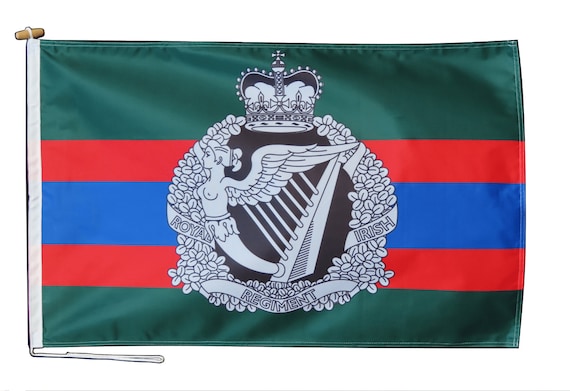 British Army Flag Royal Irish Regiment 1992 Hand Made in | Etsy