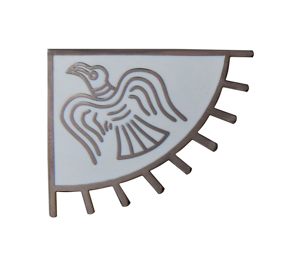 Odin's Raven Banner Viking Norse Flag White Pin Badge - Etsy