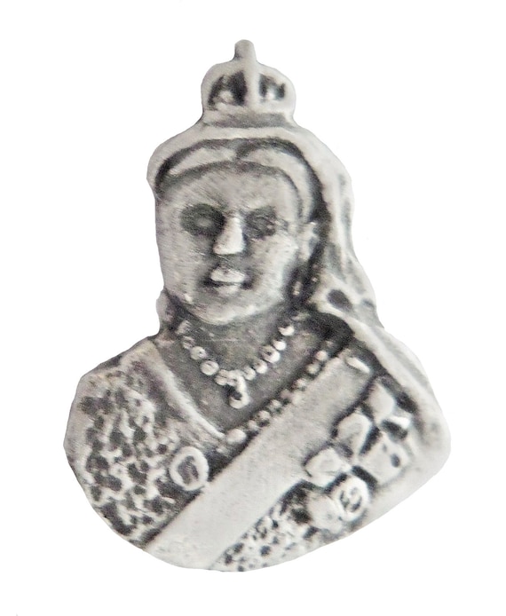 Queen Victoria Pewter Pin Badge Hand Made in the United | Etsy