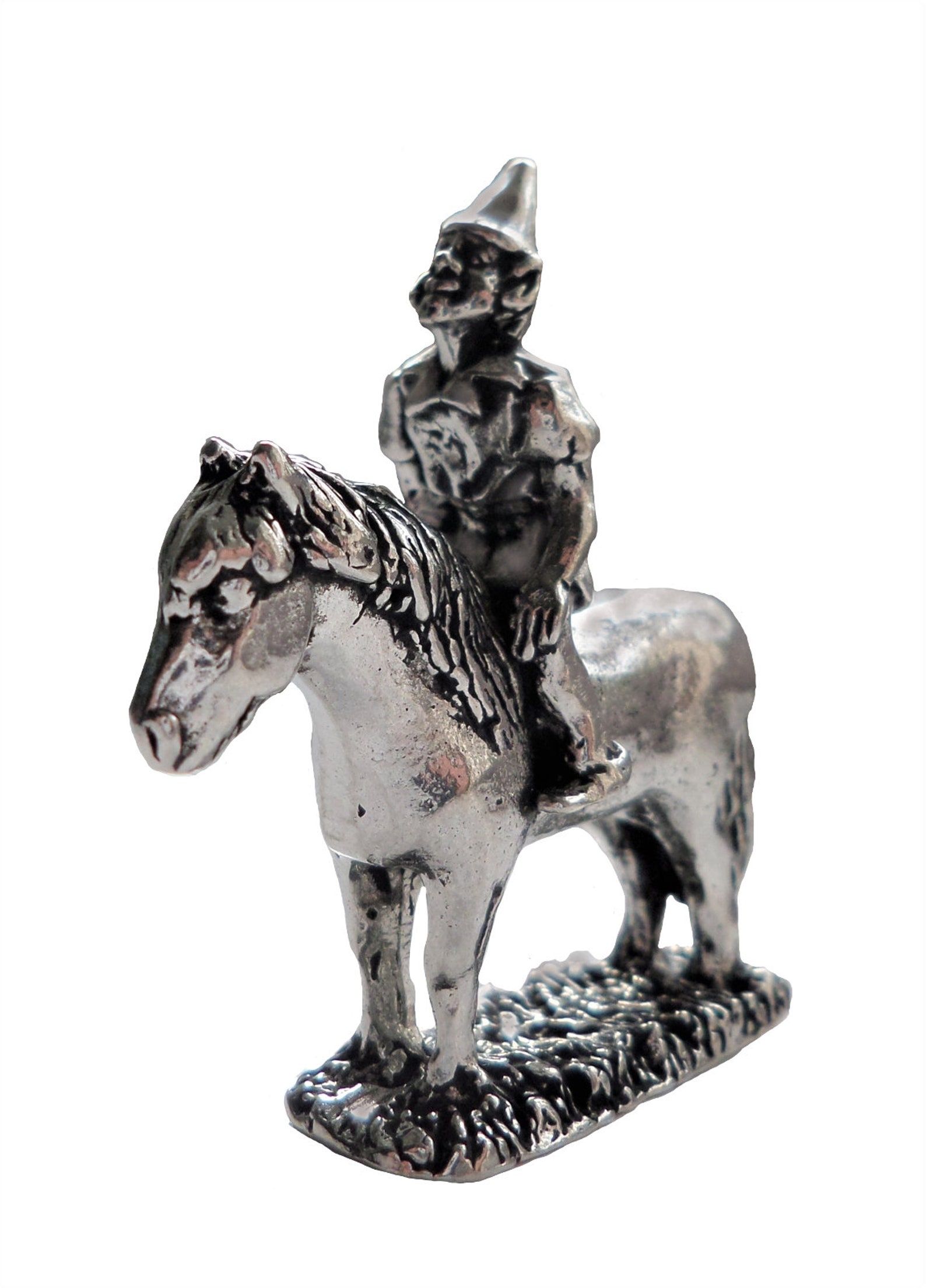 Cornish Pixie on Horse Solid Pewter Ornament Hand Made in - Etsy UK