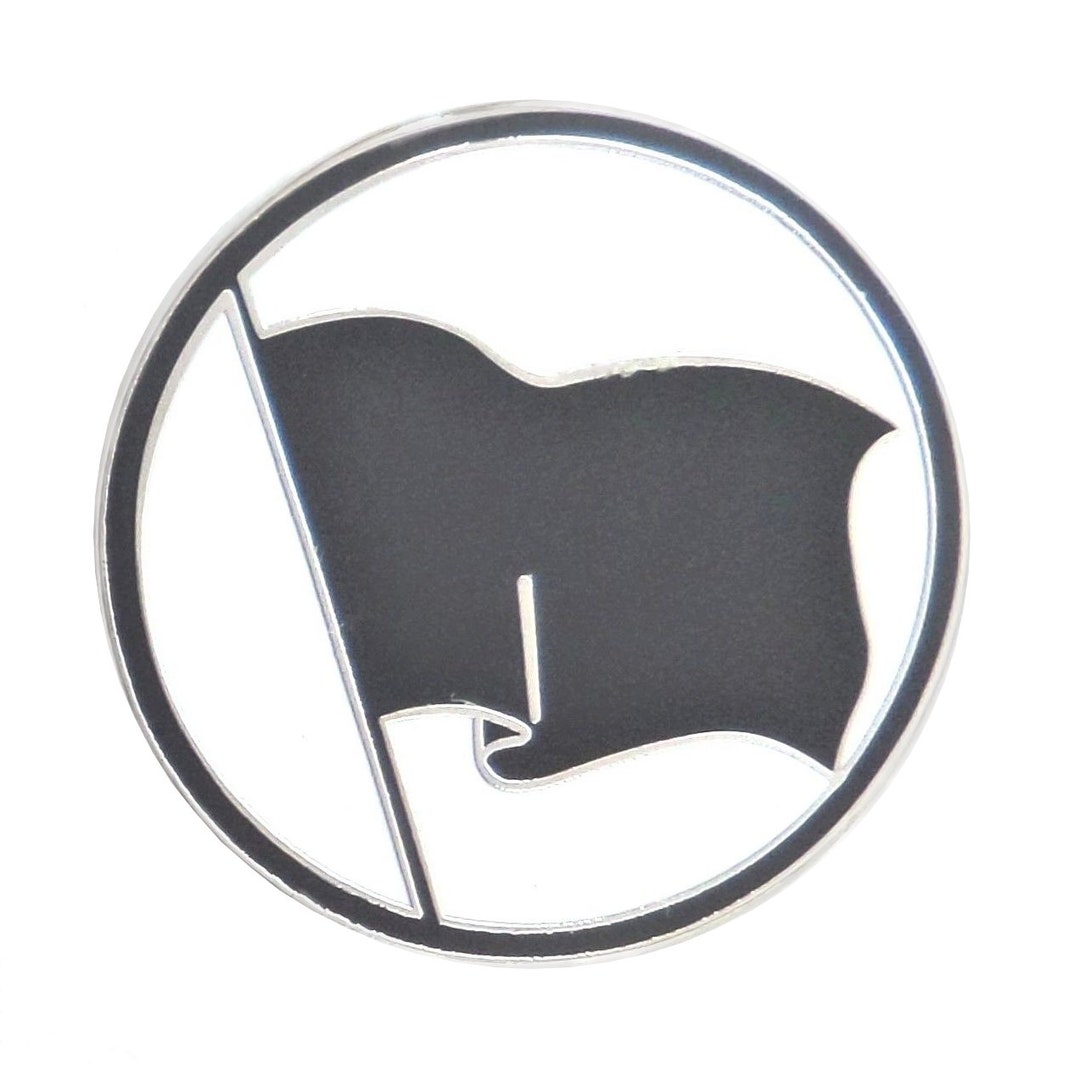 Anarchy Black Flag Pin Badge - Etsy UK