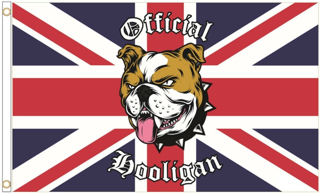 British Bulldog Union Jack 5'x3' Flag - Etsy