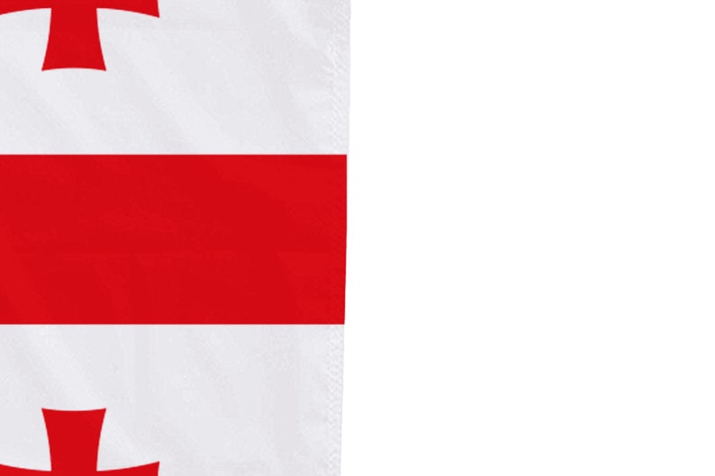 Georgia Flag With Eyelets or Rope and Toggle - Hand Made in the UK - Etsy