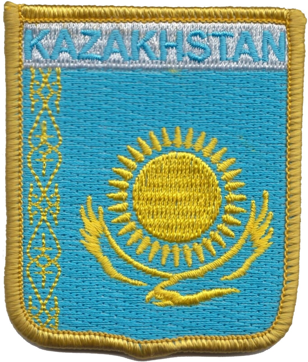 Kazakhstan Shield Embroidered Patch - Etsy