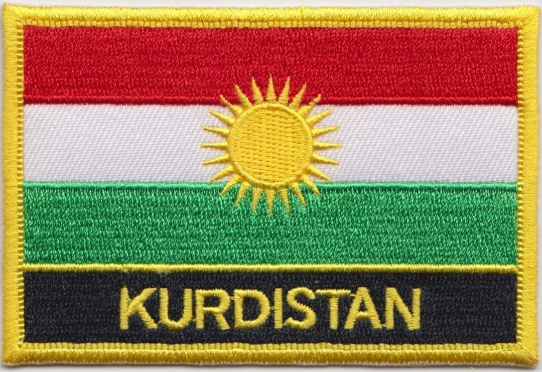 Kurdistan Flag Rectangular Embroidered Patch - Etsy