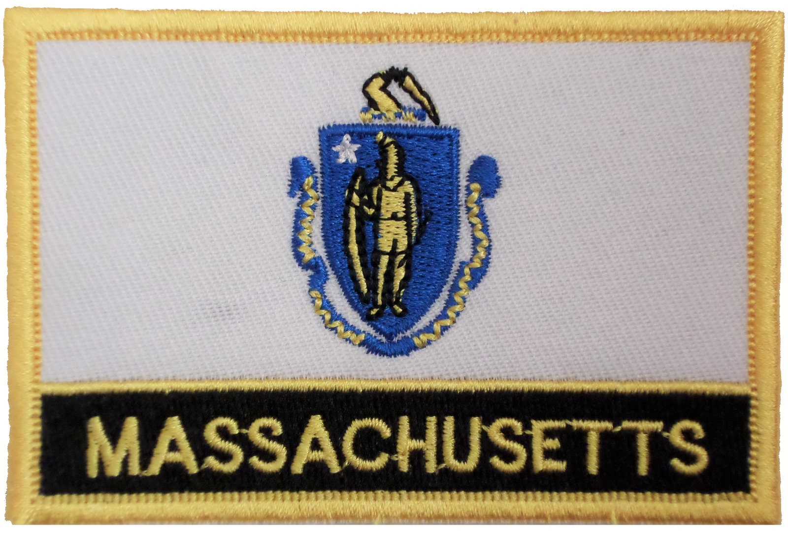 US State Embroidered Badge STATES Massachusetts to New | Etsy