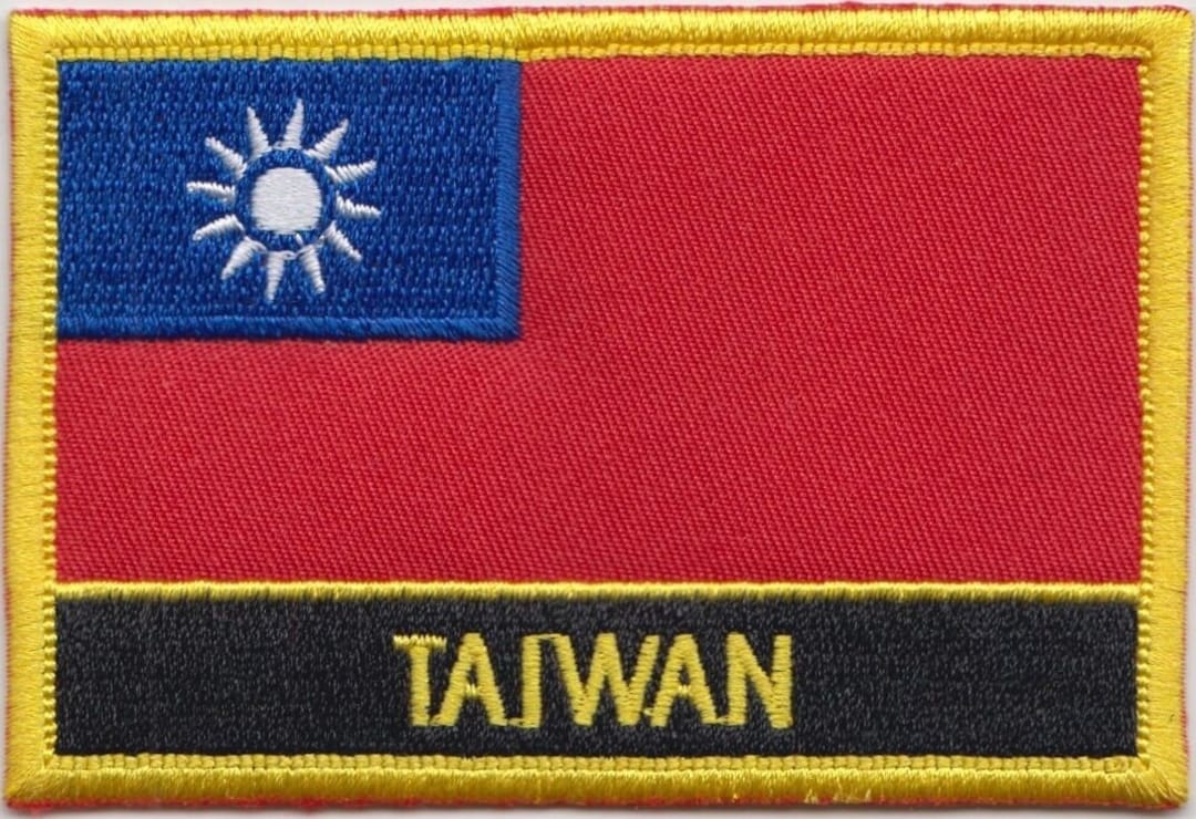 Taiwan Flag Rectangular Embroidered Patch - Etsy