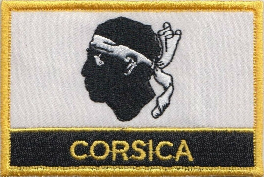 Corsica Flag Rectangular Embroidered Patch - Etsy