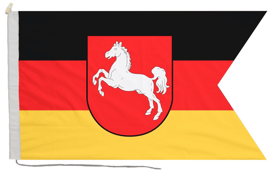 Lower Saxony State Flag With Eyelets or Rope and Toggle - Hand Made in ...