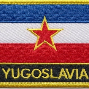 Yugoslavia 1946 - 1992 Flag Rectangular Embroidered Patch - Etsy