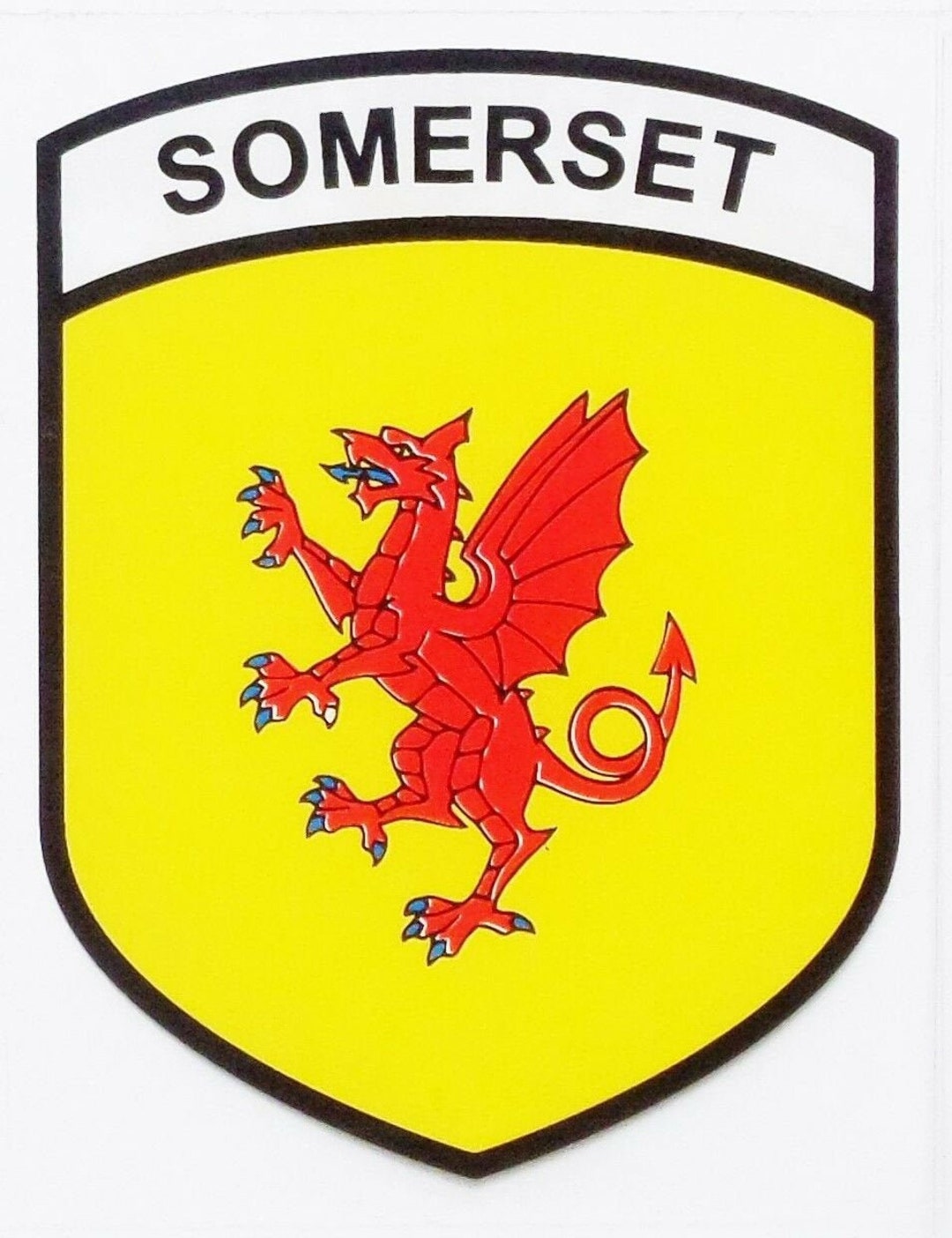 Somerset County Flag Car Sticker Shield (self-cling) - Etsy