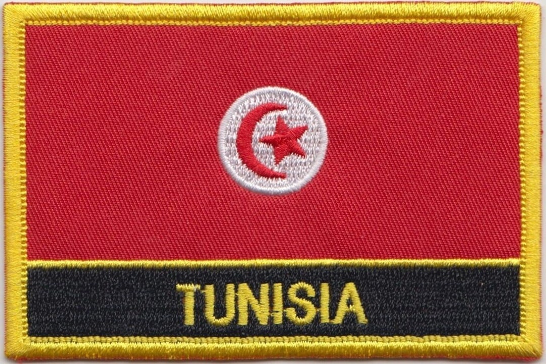 Tunisia Flag Rectangular Embroidered Patch - Etsy