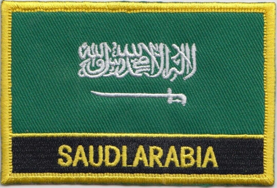 Saudi Arabia Flag Rectangular Embroidered Patch - Etsy