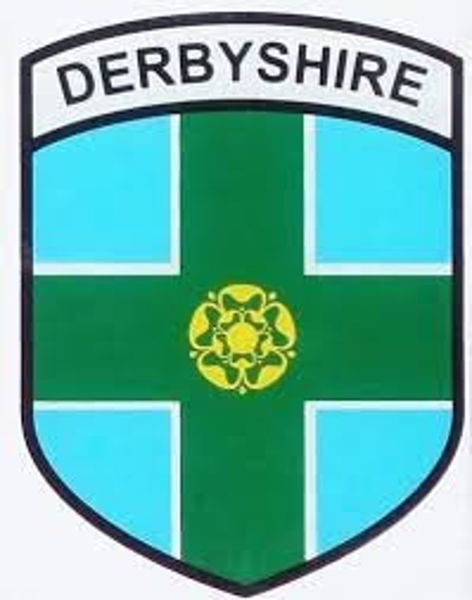 Derbyshire County Flag Car Sticker Shield self-cling - Etsy
