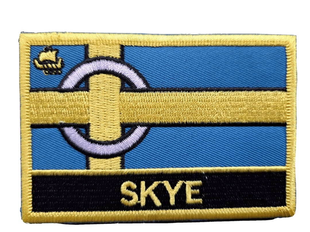 Isle of Skye Flag Rectangular Embroidered Patch - Etsy
