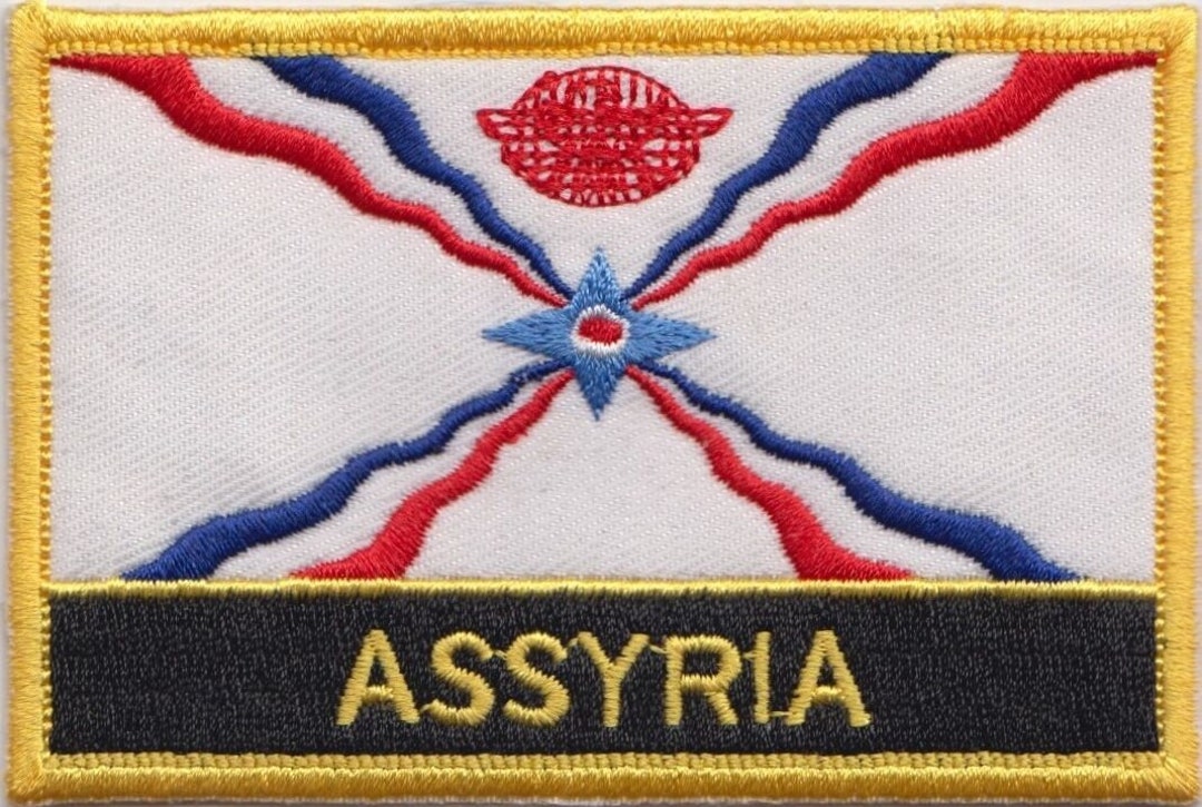 Assyria Flag Rectangular Embroidered Patch - Etsy