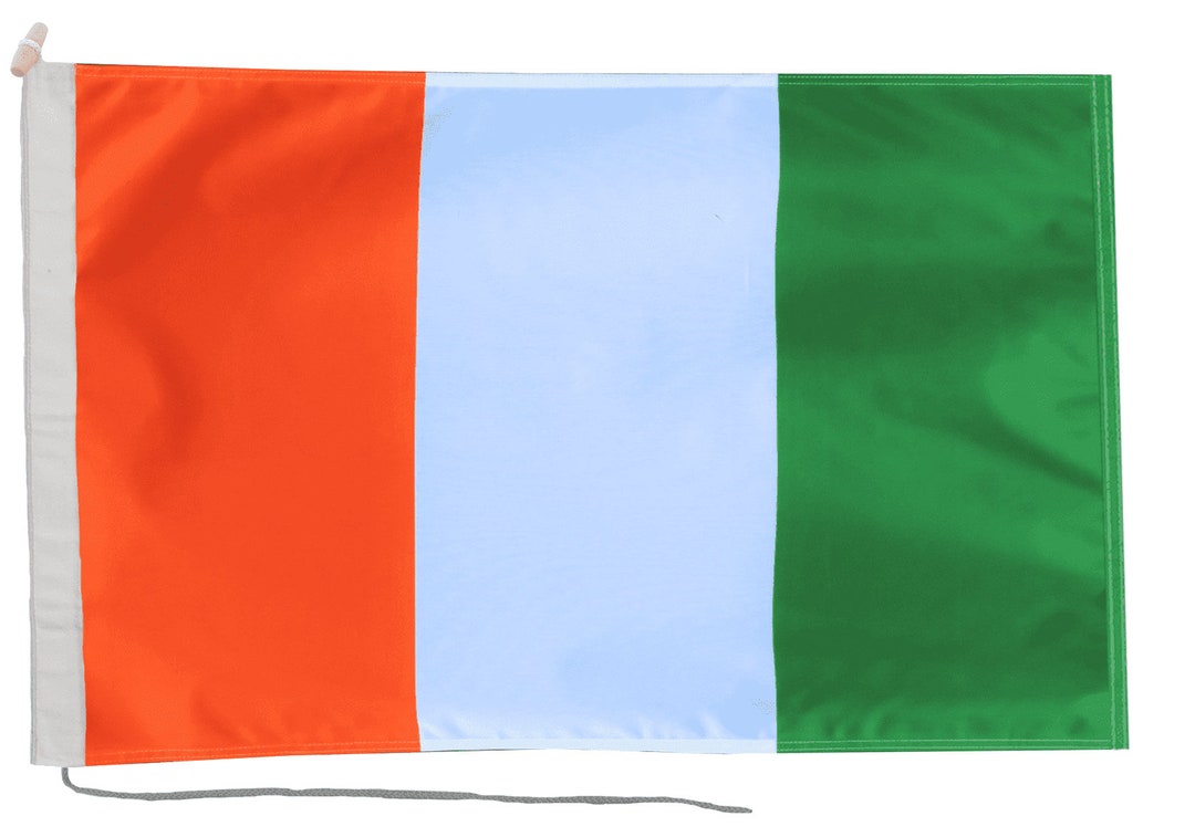 Cote D'ivoire (ivory Coast) Flag With Eyelets or Rope and Toggle - Hand ...