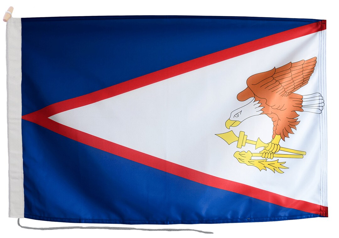 American Samoa Flag With Eyelets or Rope and Toggle - Hand Made in the ...