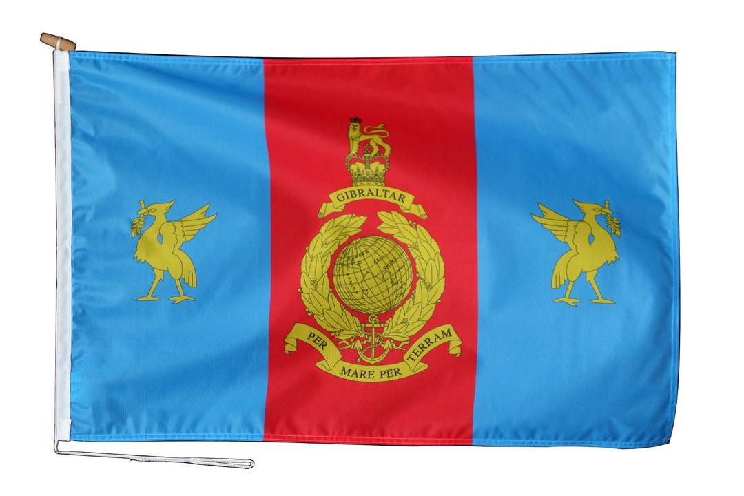 Royal Marines Reserve RMR Liverpool Flag - Hand Made in the UK ...