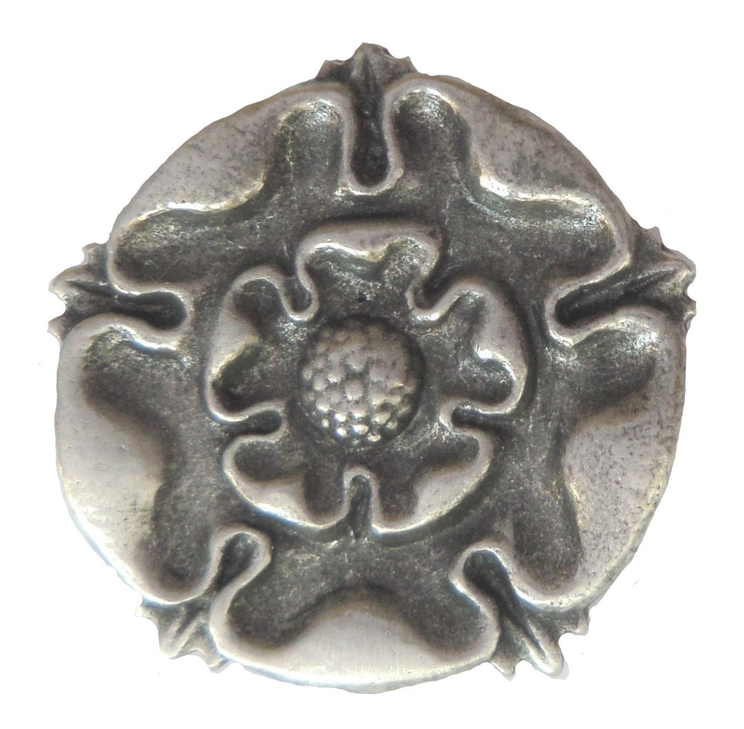 Tudor Rose Pewter Pin Badge - Hand Made in the United Kingdom - Etsy