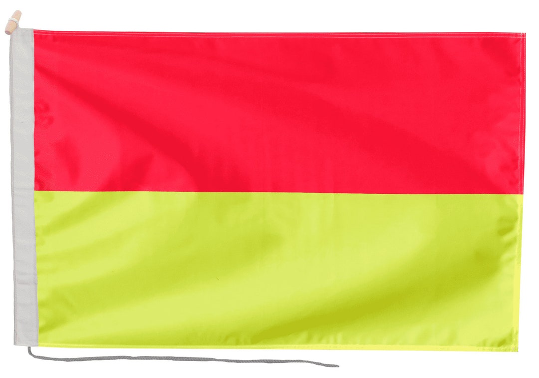 Beach Safety Lifeguarded Area Flag With Eyelets or Rope and Toggle ...