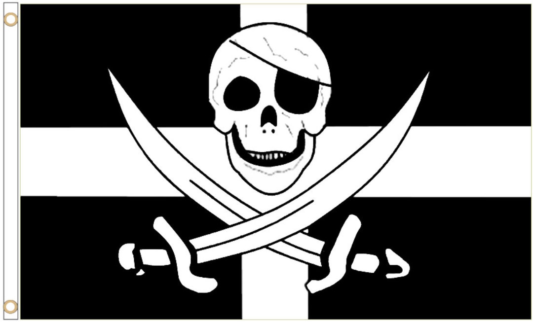 Cornwall Cornish Pirate 5'x3' Flag - Etsy