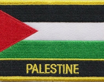 Palestine National Flag Embroidered Iron on Patch Sew on Badge - Etsy