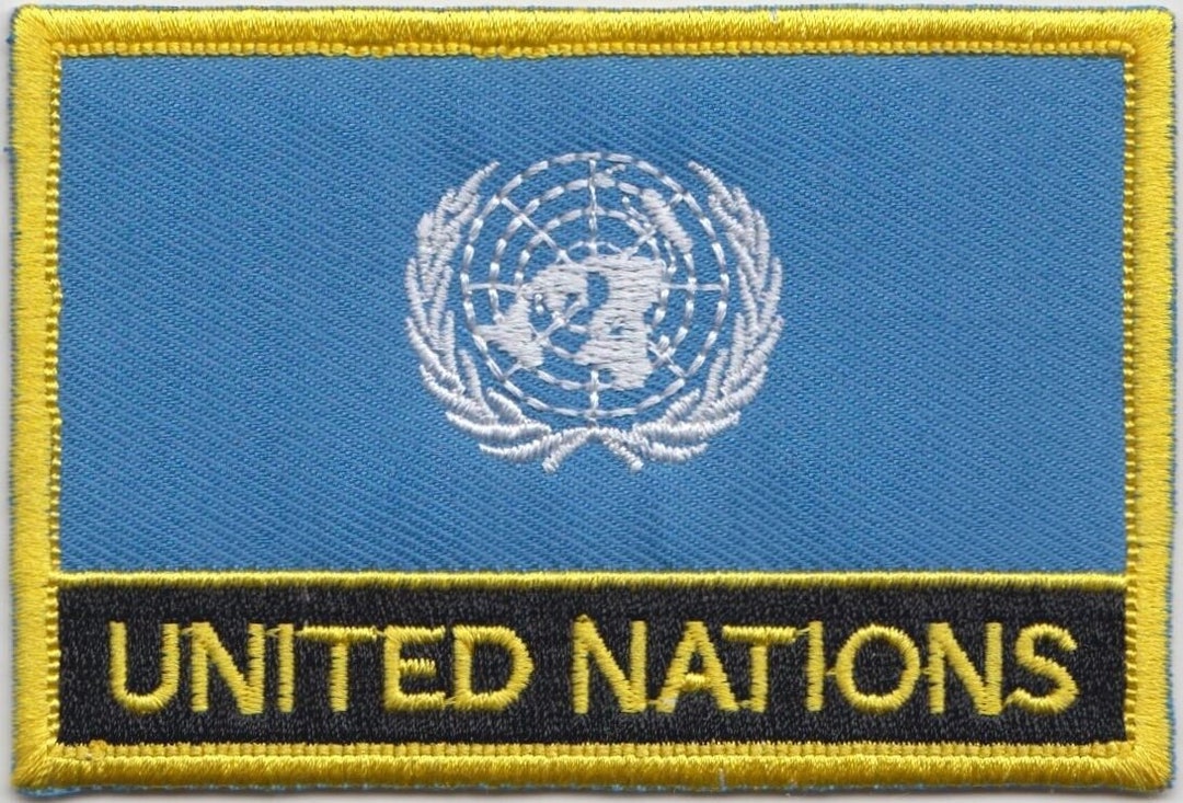 United Nations UN Flag Rectangular Embroidered Patch - Etsy
