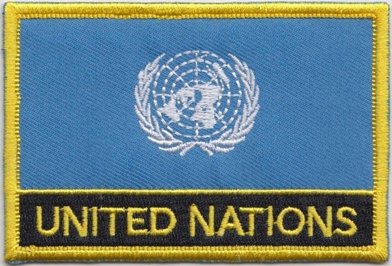 United Nations UN Flag Rectangular Embroidered Patch - Etsy