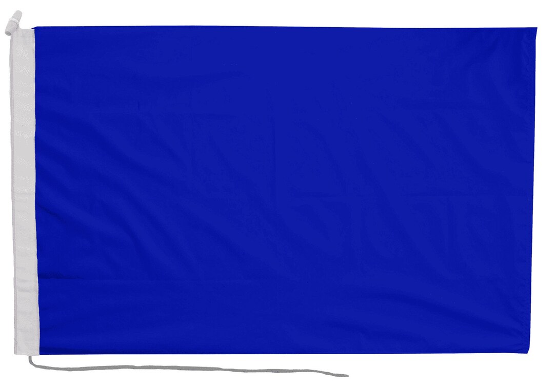 Plain Blue Flag With Eyelets or Rope and Toggle - Hand Made in the UK ...