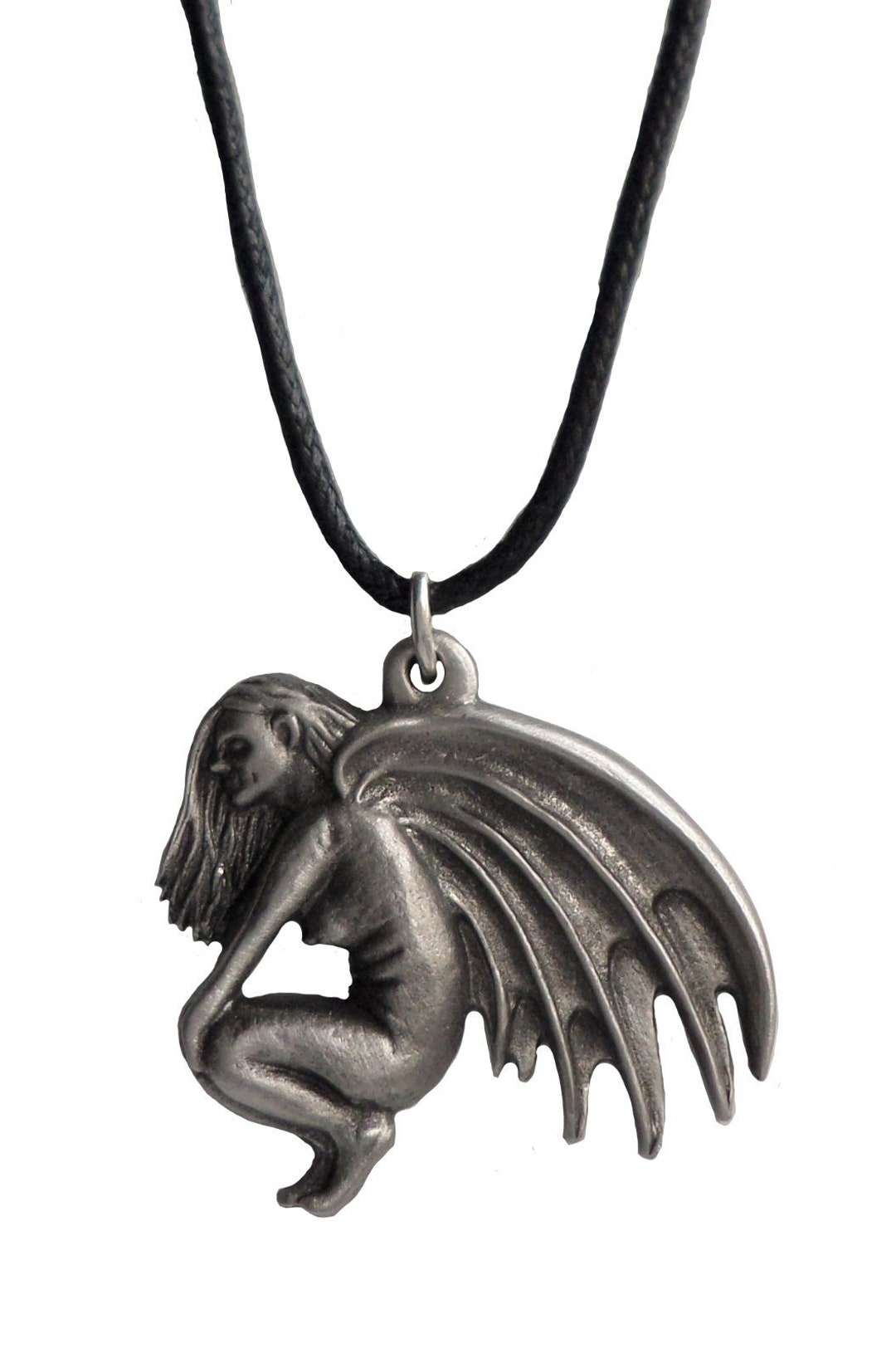 Succubus Demonic Demon Pewter Pendant Necklace - Hand Made in the ...