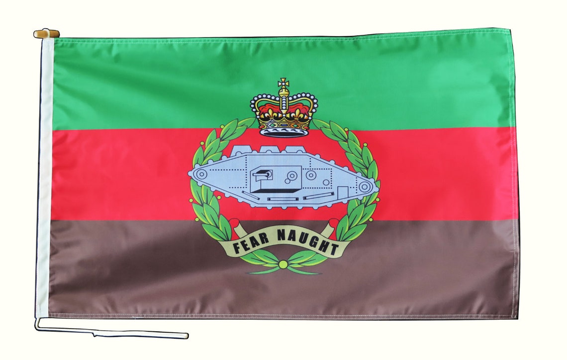 British Army Flag - Royal Tank Regiment - Hand Made in the UK - Various ...