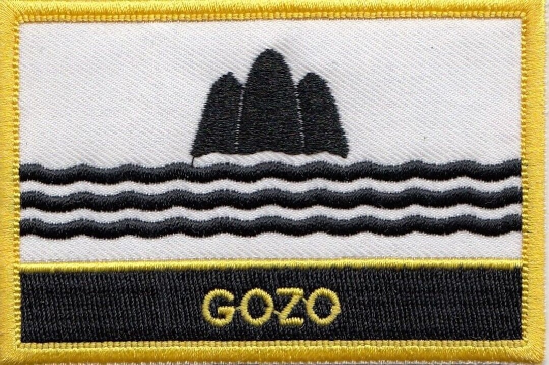 Gozo Flag Rectangular Embroidered Patch - Etsy