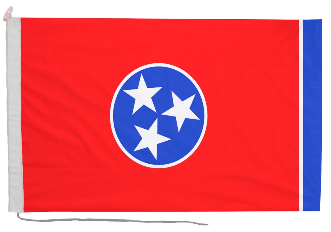 Tennessee Flag With Eyelets or Rope and Toggle - Hand Made in the UK - Etsy