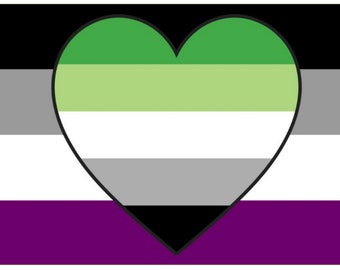 Paper & Party Supplies Labels mini stickers set aromantic aro flag ...